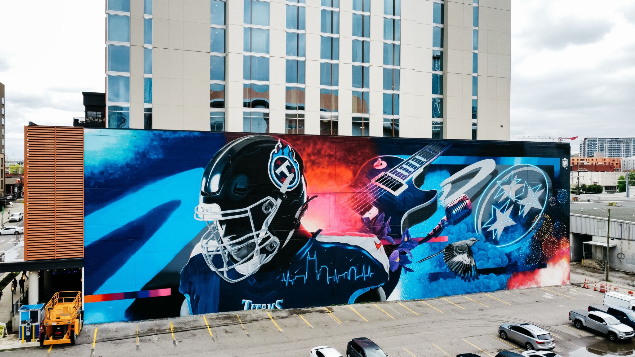 Tennessee Titans Unveil Second Mural Downtown - The Sports Credential