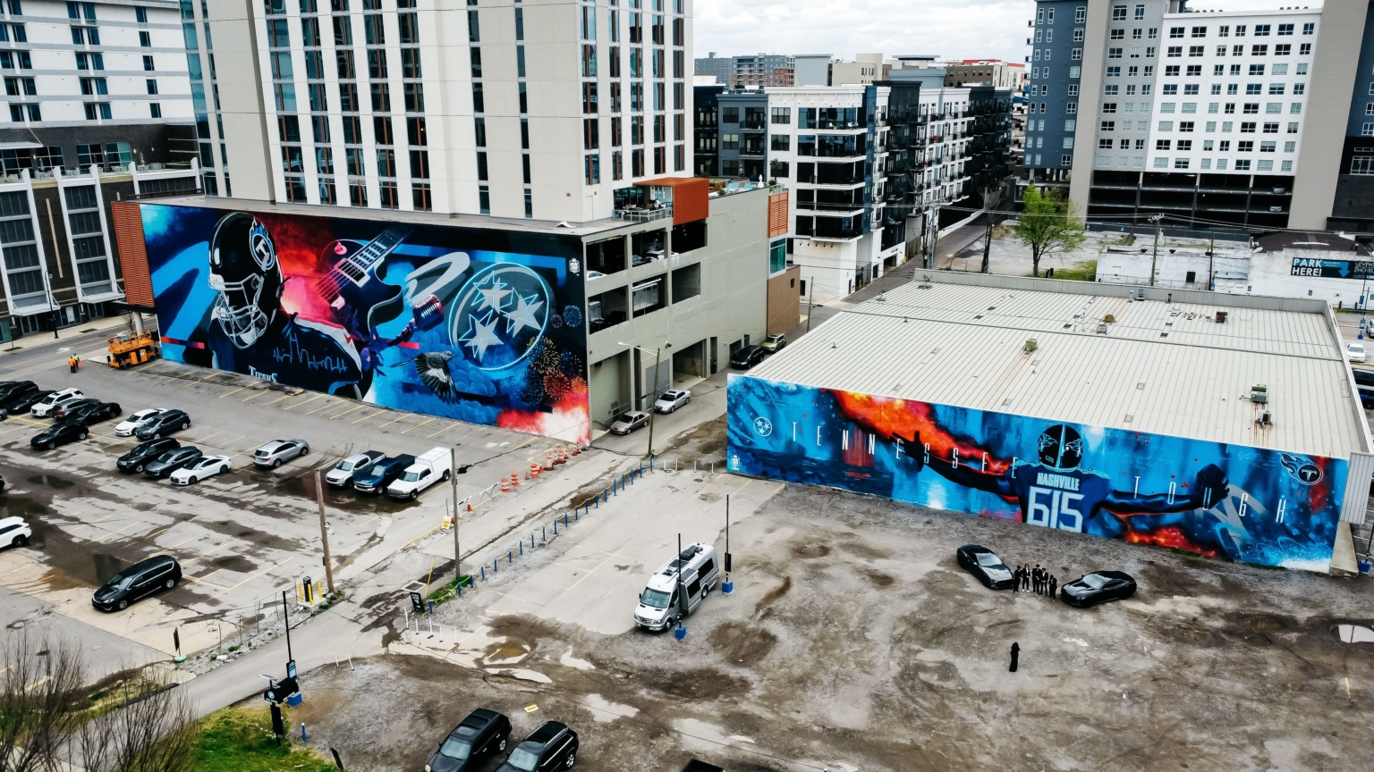 Tennessee Titans Unveil Second Mural Downtown - The Sports Credential